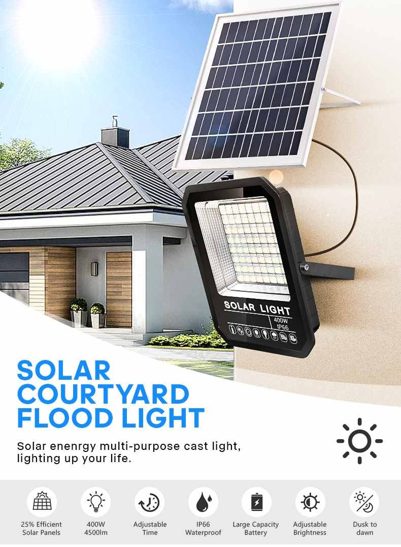 Solar Powered Flood Light Dusk To Dawn | Solar Light Manufacturer